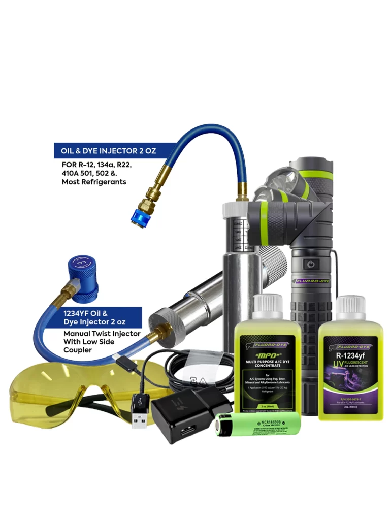 Fluoro-Dye MPD™ A/C Master Start Up Kit with High Intensity UV Light ...